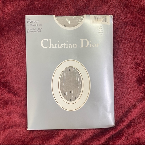 Dior | Accessories | Vintage Christian Dior Black Polka Dot Tights ...